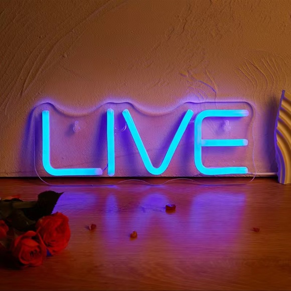 Wall Decor | Led Live Shaped Neon Sign 5v Usb | Poshmark